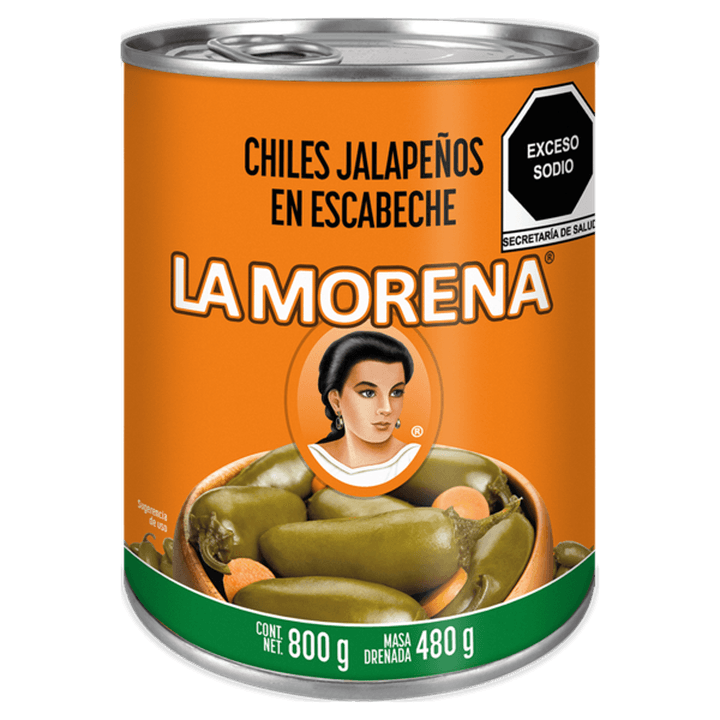 la Morena Chile Jalapeño en Escabeche Lata 800 g - H-E-B México