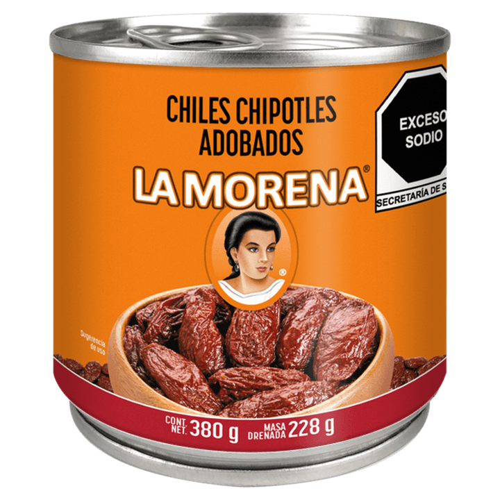 la Morena Chile Chipotle Adobados Lata 380 g - H-E-B México