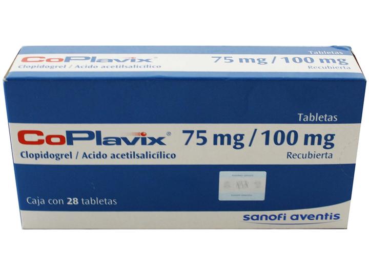 Sanofi Rx Coplavix 75/100 Mg Tabletas 28 Pz - H-E-B México
