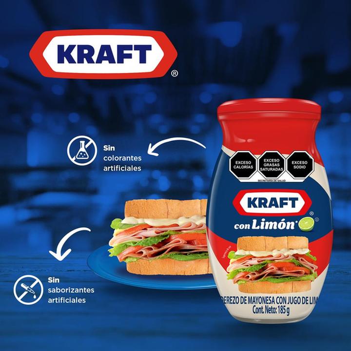 Mayonesa Kraft con limón Frasco 185 g - H-E-B México