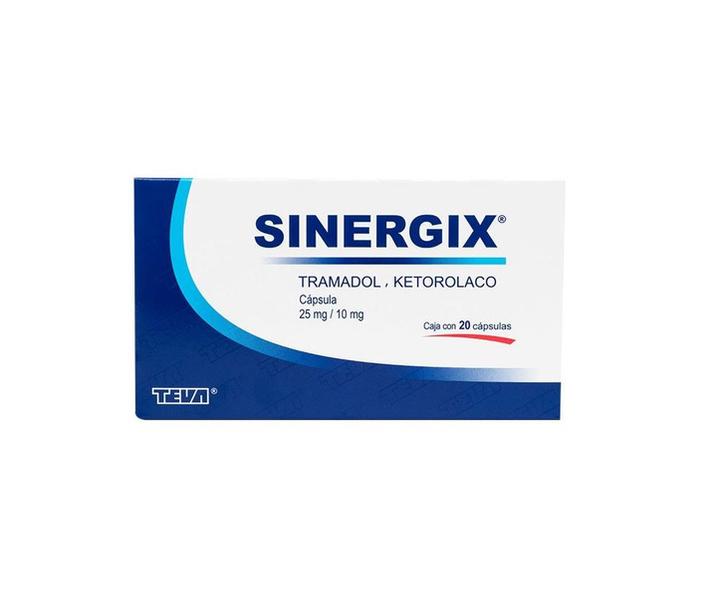 Rimsa Sinergix 25/10mg Tramadol/Ketorolaco 20 Pz - H-E-B México