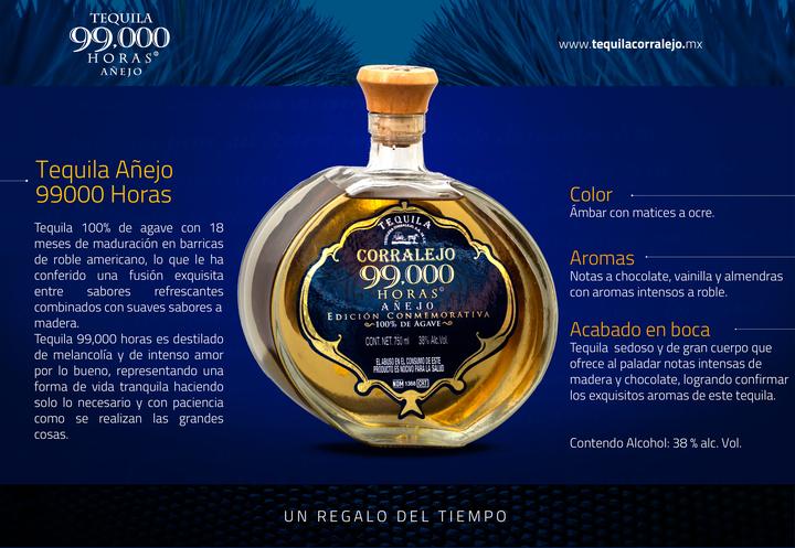 Corralejo Tequila Añejo 99.000 Hrs 750 Ml - H-E-B México