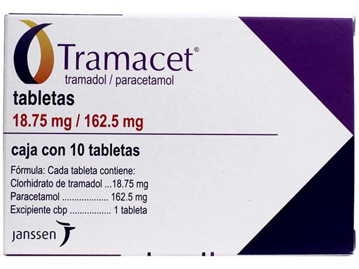 Janssen Tramacet 18.75/162.5 10 Tab. Tramadol/Para - H-E-B México