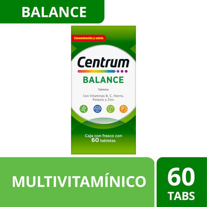 Centrum Multivitamínico Balance Frasco con 60 Tabletas - H-E-B México