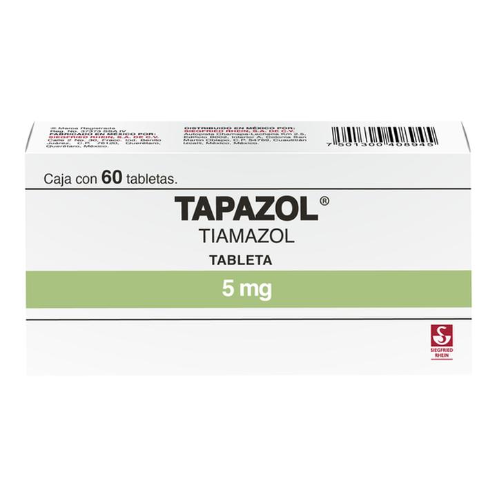 Tapazol Tiamazol 5 mg 60 Tabletas - H-E-B México
