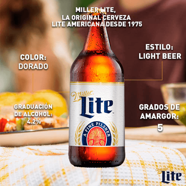 Miller Lite Cerveza Lite Botella Nr 946 Ml - H-E-B México