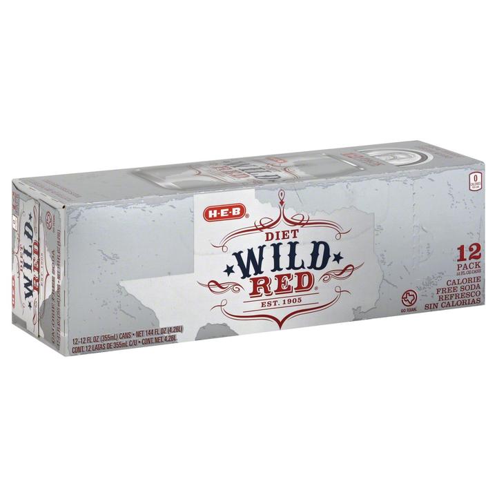 HEB Refresco Wild Red Diet 12 Pack 355ml 1 pz - H-E-B México