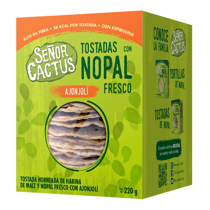 Señor Cactus Tostadas de Nopal con Ajonjoli 220 g - H-E-B México