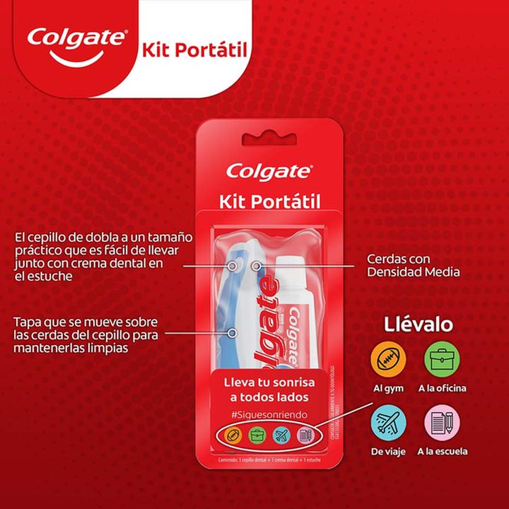 Colgate Kit de Viaje Cepillo + Pasta Dental - Mi Tienda del Ahorro