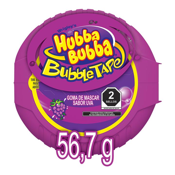 Hubba Bubba Chicle en Rollo Sabor Uva 56.7 g - H-E-B México
