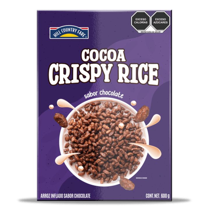 HCF Cereal Cocoa Crispy Rice Chocolate 650 g - H-E-B México