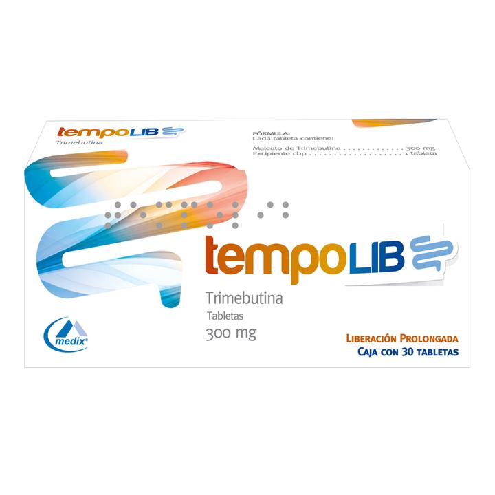 Medix Tempolib 300 Mg 30 Tab Trimebutina 30 Pz - H-E-B México