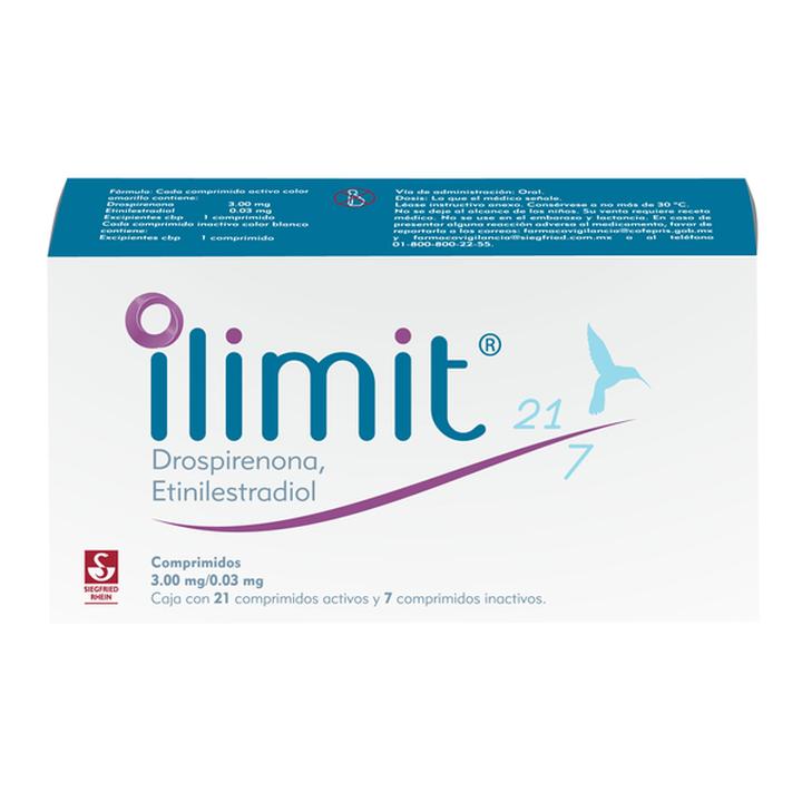 Ilimit Drospirenona 3 mg Etinilestradiol 0.03 mg 28 Comprimidos - H-E-B ...