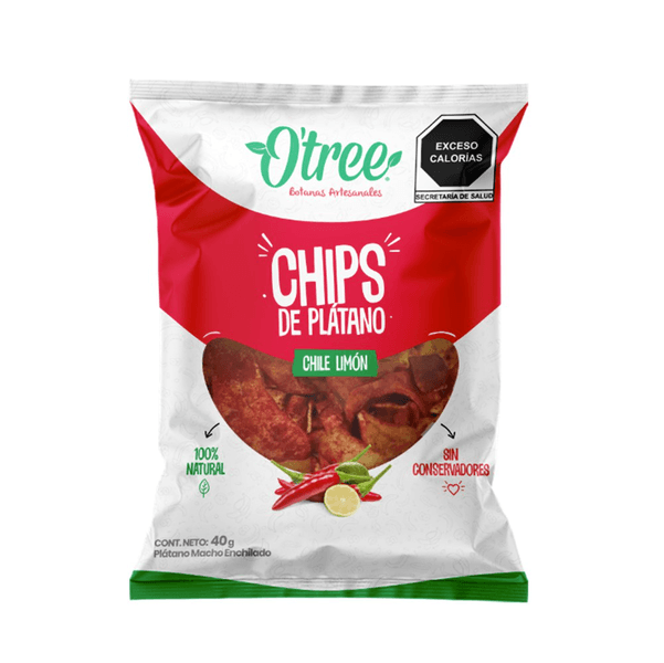 Otree Chips de Plátano Chile Limón 40 g - H-E-B México