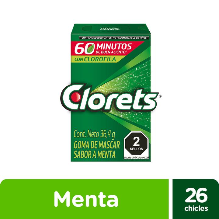 Clorets Goma de Mascar Menta + Clorofila 1 Pz - Mi Tienda del Ahorro