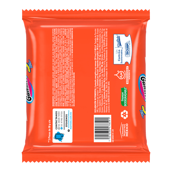 Marinela Gansito Pastelito 3pz 150 g - H-E-B México