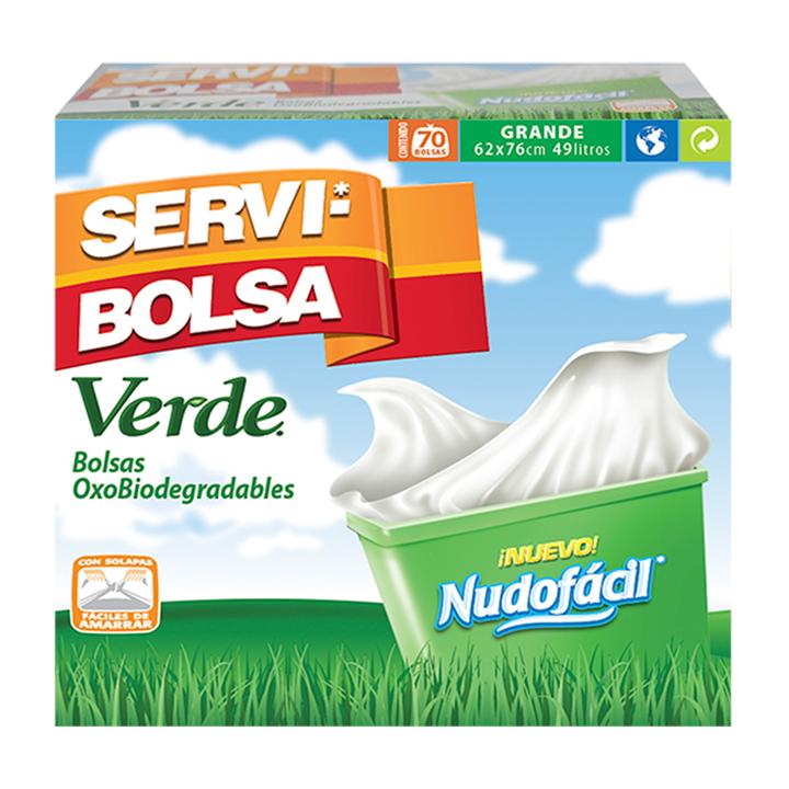 Servi-Bolsa Bolsas de Basura Verde Grande 70 Pz - H-E-B México