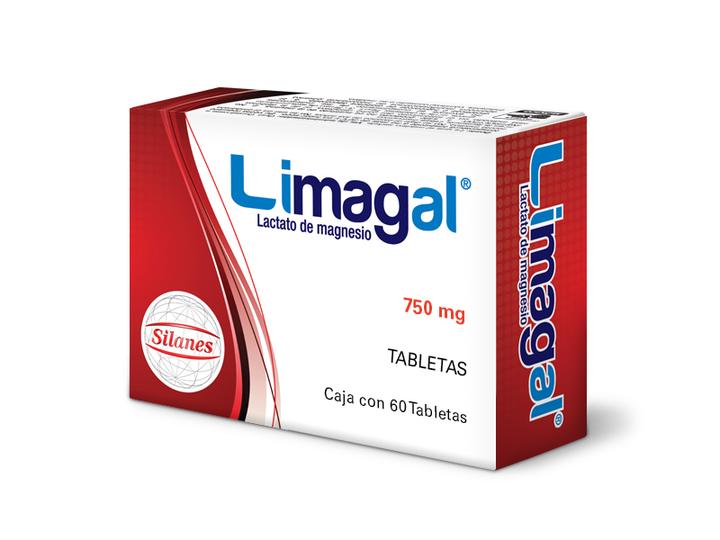 Silanes Limagal 750 Mg 60 Tab Lactato de Magnesio - H-E-B México