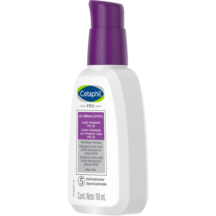 Cetaphil Pro AC Dermacontrol Loción Hidratante Facial con FPS 30 118 ml ...