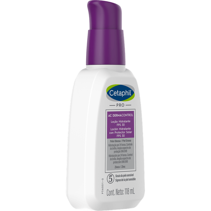 Cetaphil Pro AC Dermacontrol Loción Hidratante Facial con FPS 30 118 ml ...