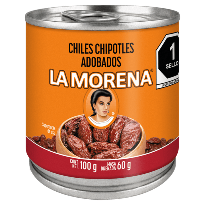 la Morena Chile Chipotle Adobados Lata 100 g - H-E-B México