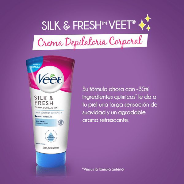 Veet Crema depilatoria Piel Sensible 200 ml - Mi Tienda del Ahorro