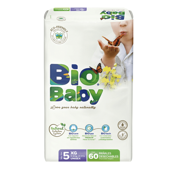 Bio Baby Pañal Talla 5 X Grande 60 pz - H-E-B México