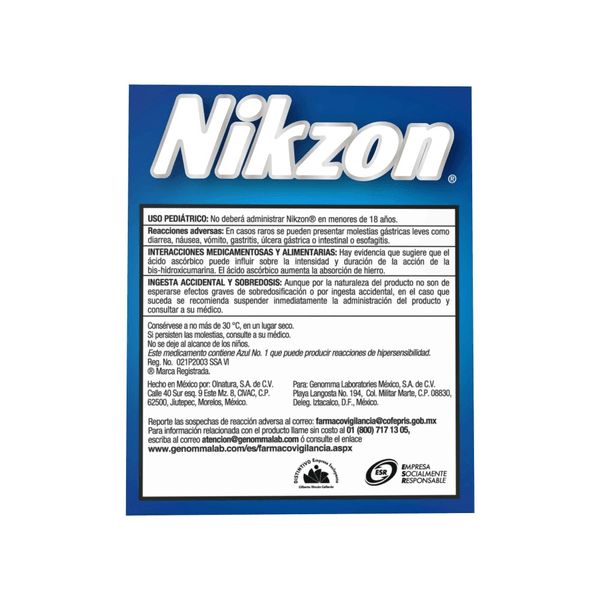 Nikzon Auxiliar Para Hemorroides Tabletas Masticables con 40 pz - Mi ...