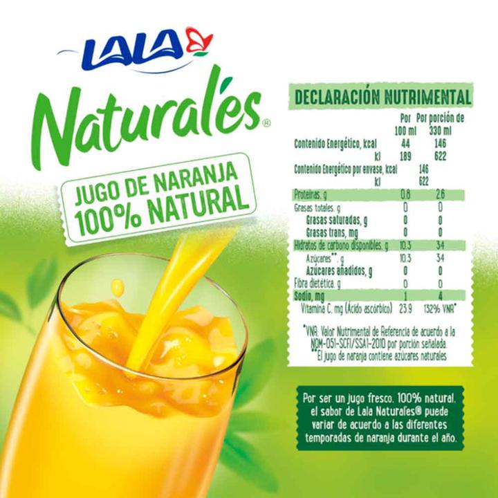 Natural Es Jugo de Naranja 100% Natural 330 Ml - H-E-B México
