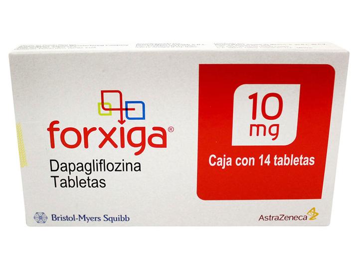 Astra Zeneca Forxiga 10 Mg 14 Tab Dapagliflozina - H-E-B México