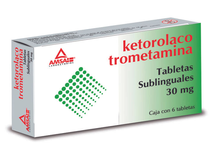 Amsa Ketorolaco Sublingual 30 Mg 6 Tab Gen 6 Pz - H-E-B México