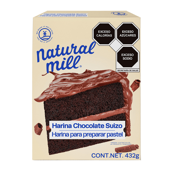 Natural Mill Harina Para Pastel Chocolate Suizo 46 - Mi Tienda del Ahorro