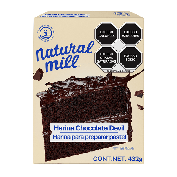 Natural Mill Harina Para Pastel Chocolate 468 g - Mi Tienda del Ahorro