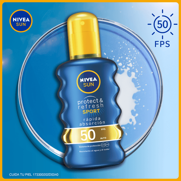 NIVEA SUN Protector Solar Protect & Refresh Sport FPS50 200 ml - H-E-B ...