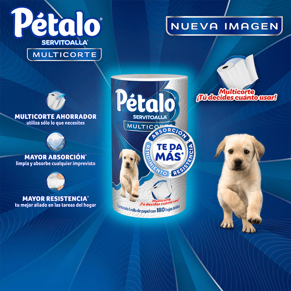 Servitoallas Pétalo Multicorte con 180 hojas dobles - H-E-B México