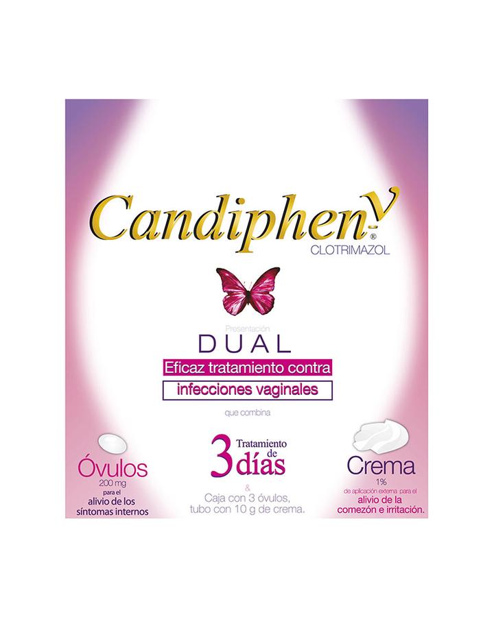 Marcas de Renombre Candiphen V 200mg Ovulos 3 + Cr - H-E-B México