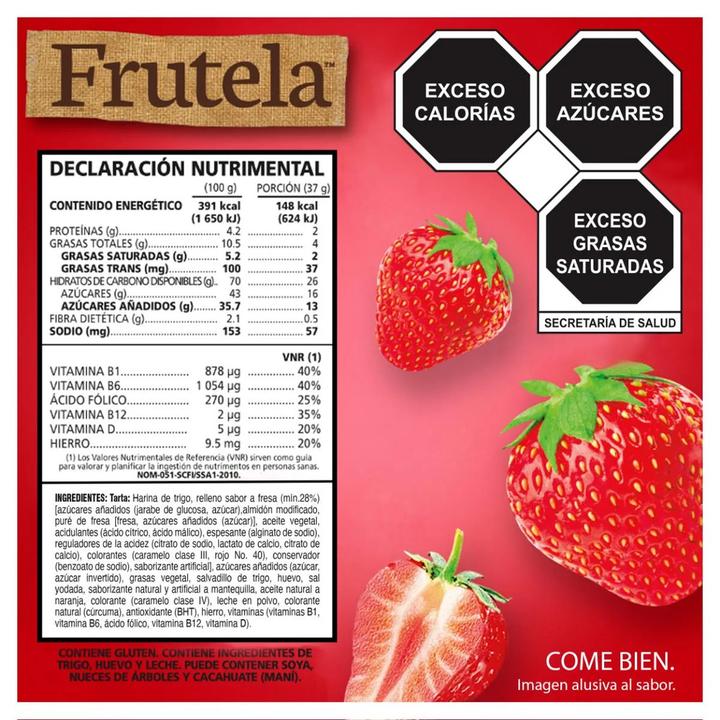 Barras de Cereal Kelloggs Frutela Fresa 222 g - H-E-B México