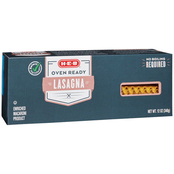 HEB Pasta Lasaña Lista Para El Horno 340 g - H-E-B México