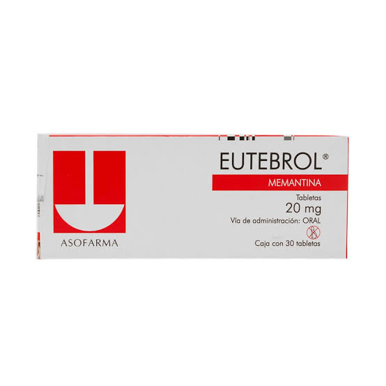Asofarma Eutebrol 20 Mg 30 Tab. Memantina 30 Pz - H-E-B México