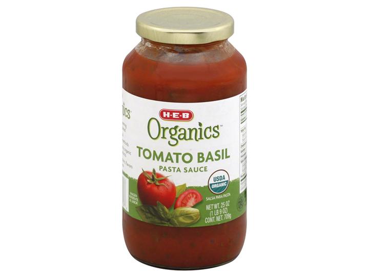 HEB Organics Salsa para Pasta Tomate y Albahaca 709 g - H-E-B México