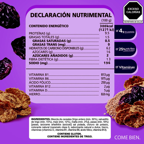 Cereal Kelloggs All Bran Pasas 490 g - H-E-B México
