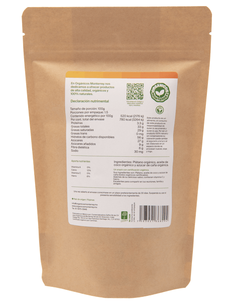 Organicos Monterrey Chips de Plátano Frito Orgánic - H-E-B México