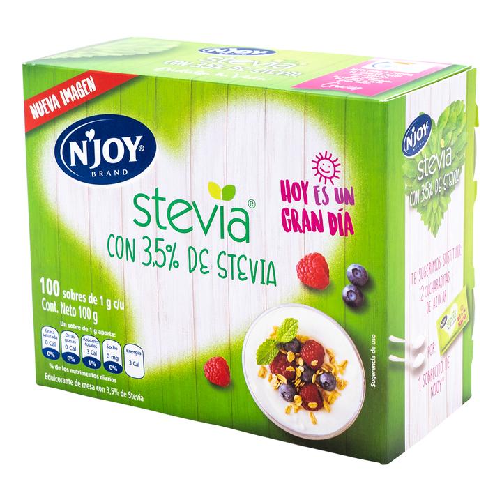 Njoy Brand Endulzante con Stevia 100 g - H-E-B México