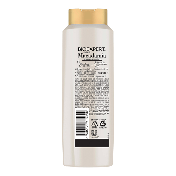 Bioexpert Shampoo Aceite de Macadamia 650 Ml - H-E-B México