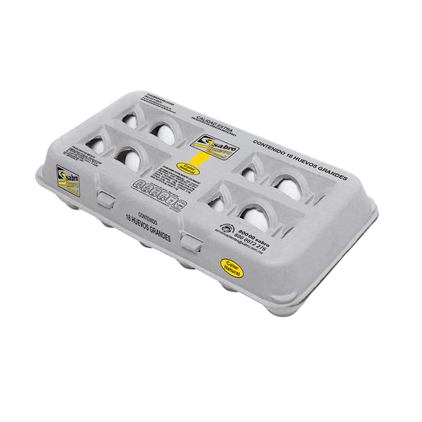 Sabro Huevo Huevo Blanco 18 Pz - H-E-B México