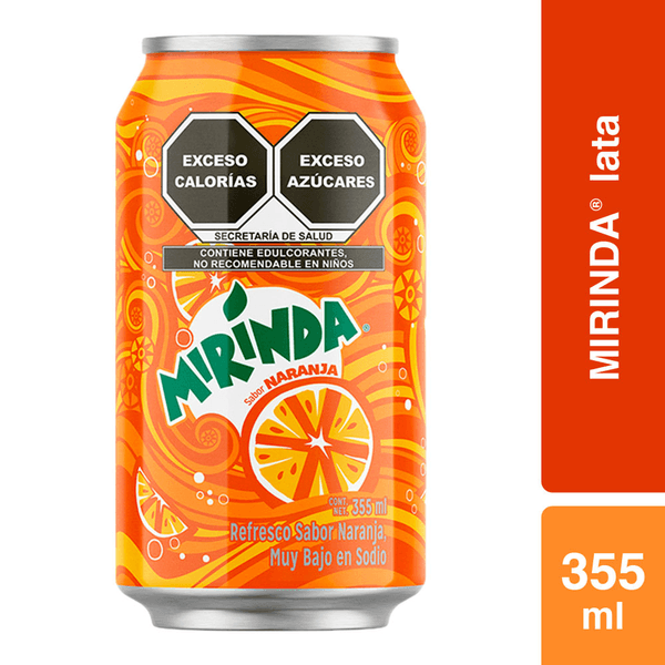 Mirinda Refresco Sabor Naranja 355 Ml - H-E-B México