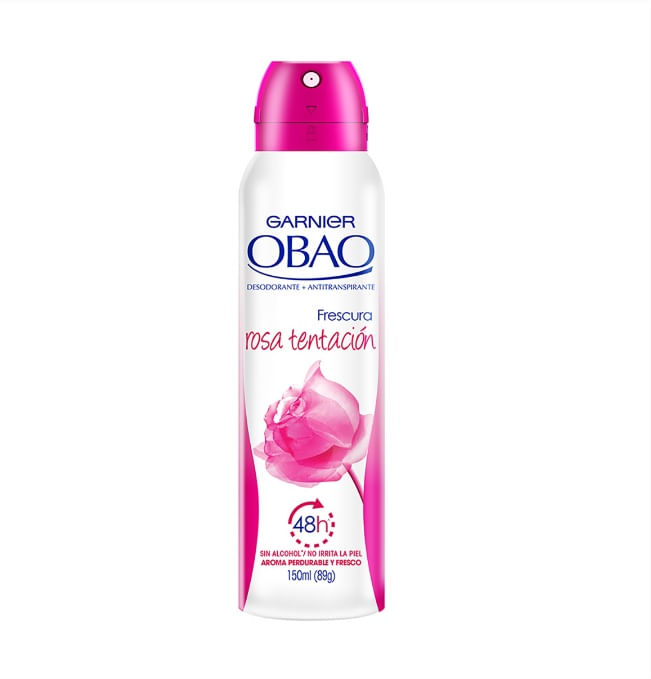 Garnier Obao Desodorante Antitranspirante Rosa Tentación 150 ml - H-E-B ...