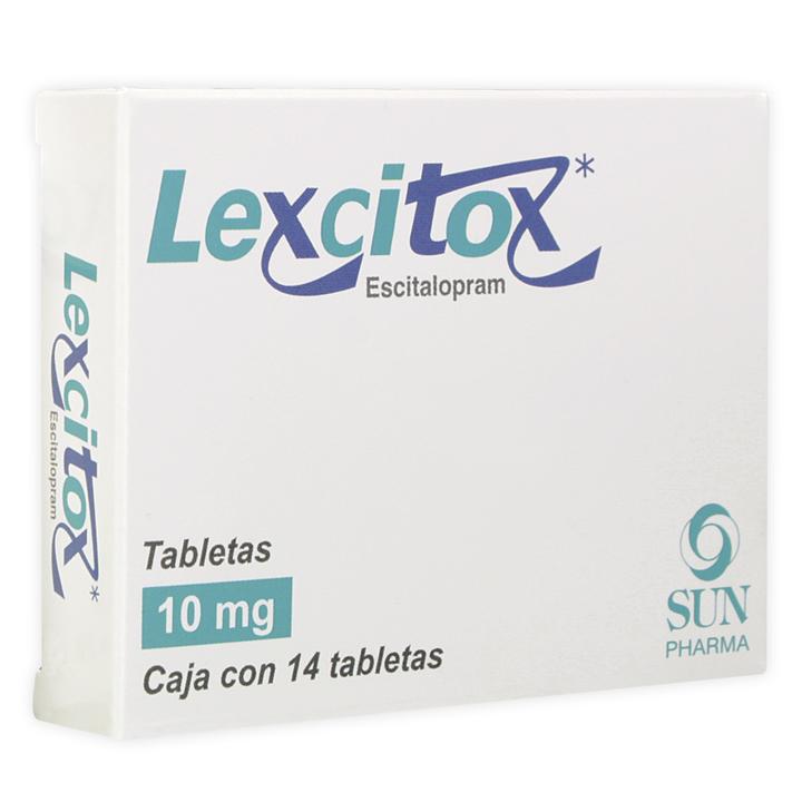 Sun Pharm Lexcitox 10 Mg Tab 14 Escitalopram 14 Pz - H-E-B México