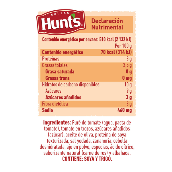 Hunts Salsa Para Pasta Sabor Carne 680 g - H-E-B México