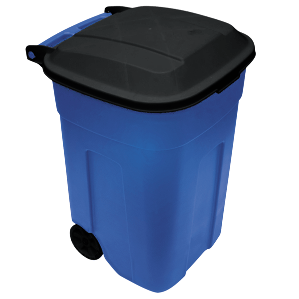 Plastic Trends Bote Basura Tacho Azul/Negro 1 Pz - H-E-B México